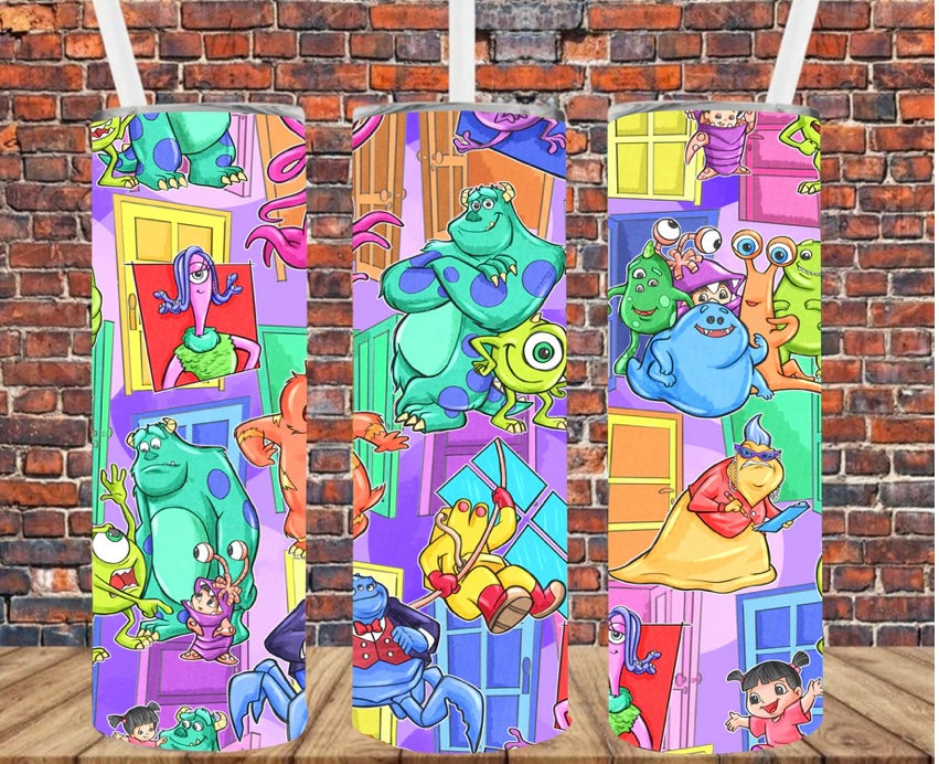 Monsters Skinny Tumbler – Starry Night Co.