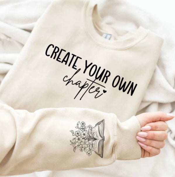 Create your own chapter crew with sleeve detail – Starry Night Co.